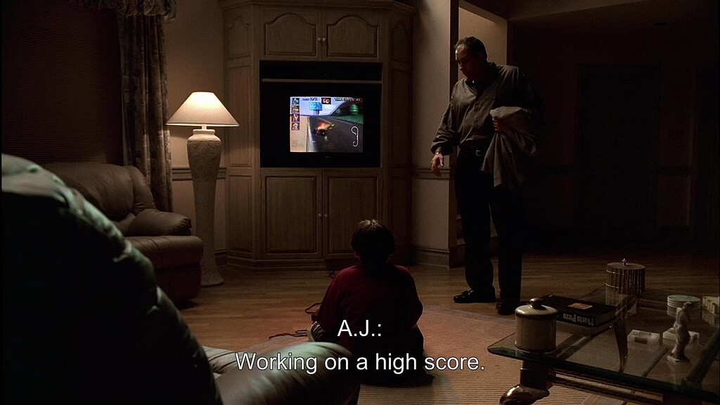 All of the Times in The Sopranos where someone is playing a videogame ...
